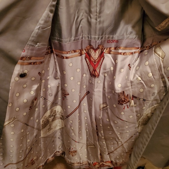 Gucci | Jackets & Coats | Vintage Gucci Raincoat Two Buttons Missing On ...